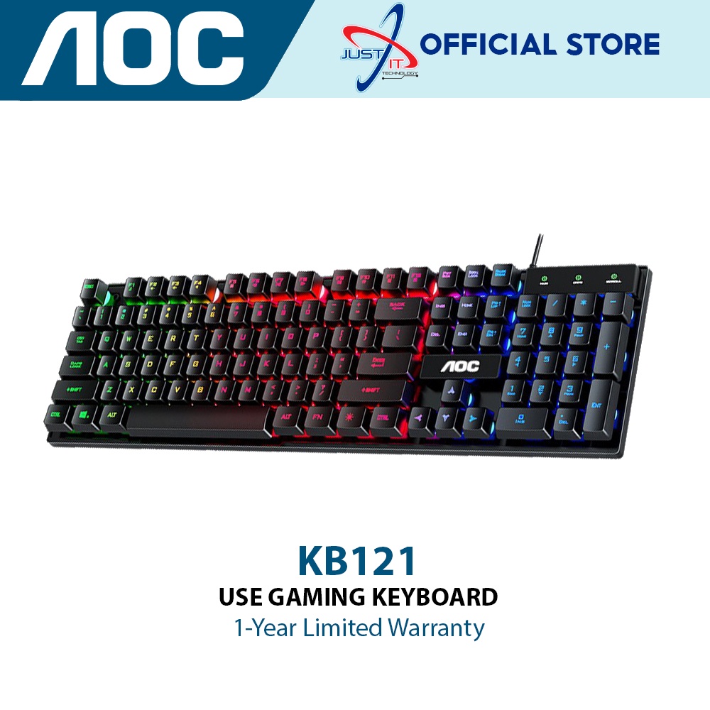AOC KB121 GAMING KEYBOARD | Shopee Malaysia