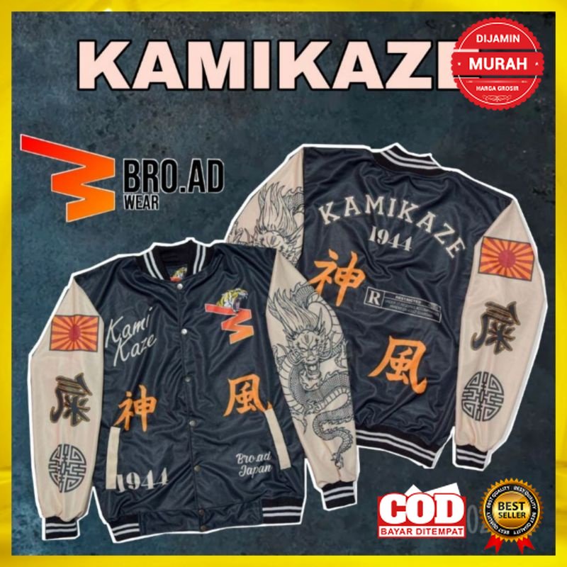 PUTIH Varsity Jacket Cool BAGUS/Varsity Jacket VAR Kamikaze Japan by BRO.ADWEAR Varsity Jacket ...