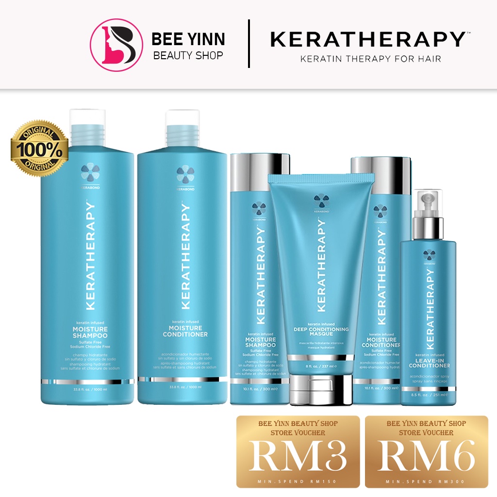 100% ORIGINAL! KERATHERAPY KERATIN INFUSED MOISTURE - Shampoo ...