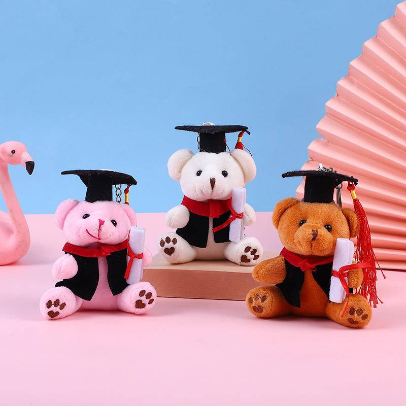 Cute Dr. Bear Plush Toy Decoration Bear Cartoon Bouquet Packaging ...