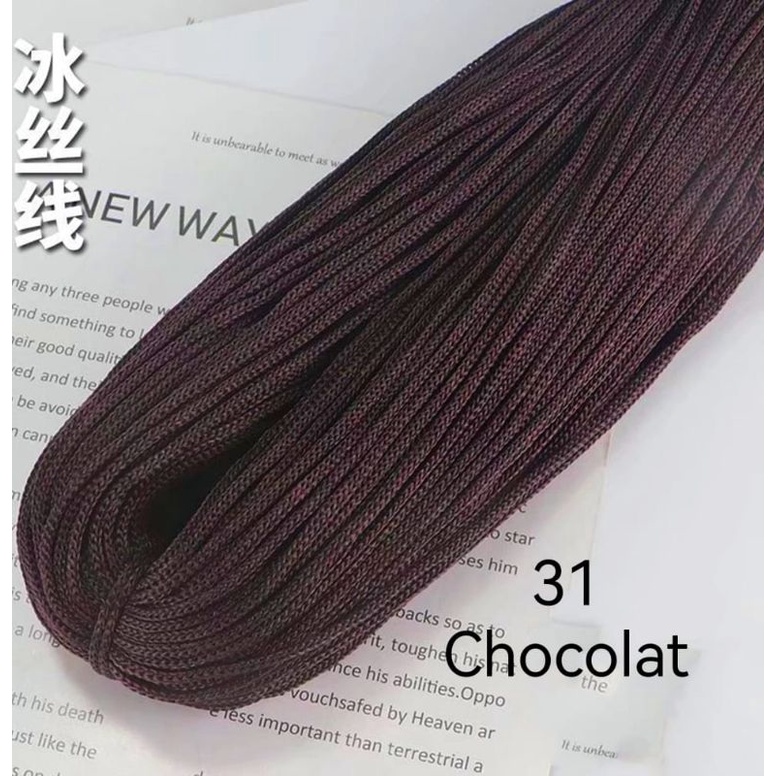 3mm Benang PP Yarn Benang Kait Topi Crochet Yarn Knitting DIY Bag Beg ...