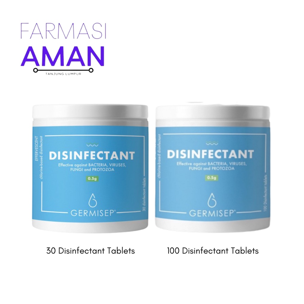 Hovid Germisep Disinfectant Tablets 0.5g (30's / 100's) | Shopee Malaysia