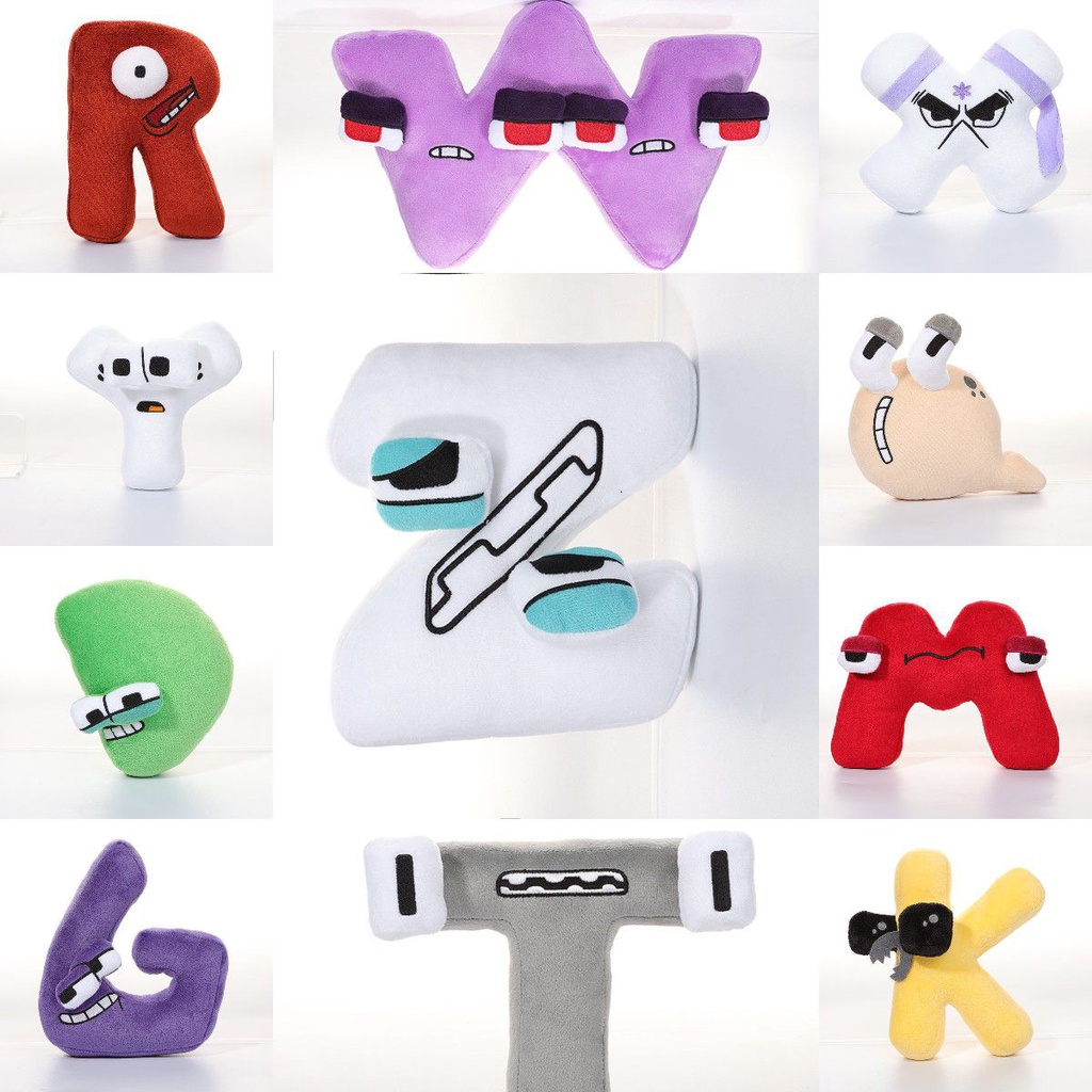 26 PCS Alphabet Plush Toy, Alphabets Alphabet Lore Stuffed Doll ...