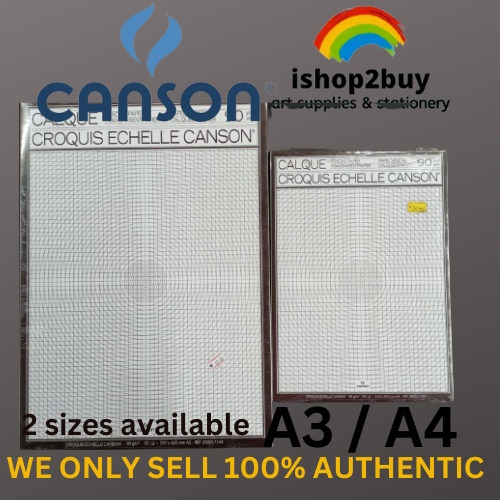 Canson Tracing Paper Calque Croquis Echelle Sketching Tracing Sheet A3 ...