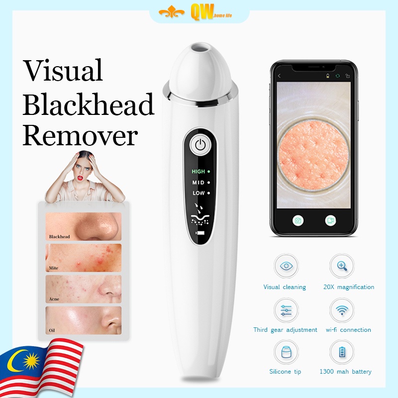 Acne Pimple Removal Blackhead Remover WiFi Camera Visual Hot Massage ...