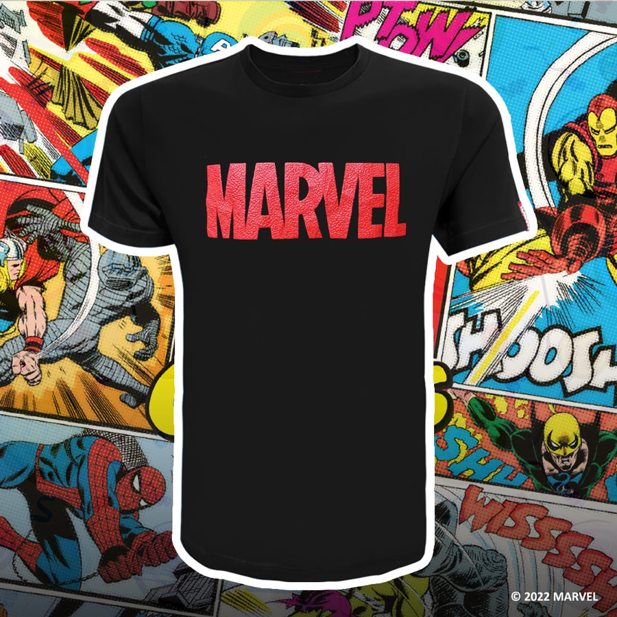 MARVEL Avengers Emboss Metalic Texture Print Effect 100% Cotton Men T ...