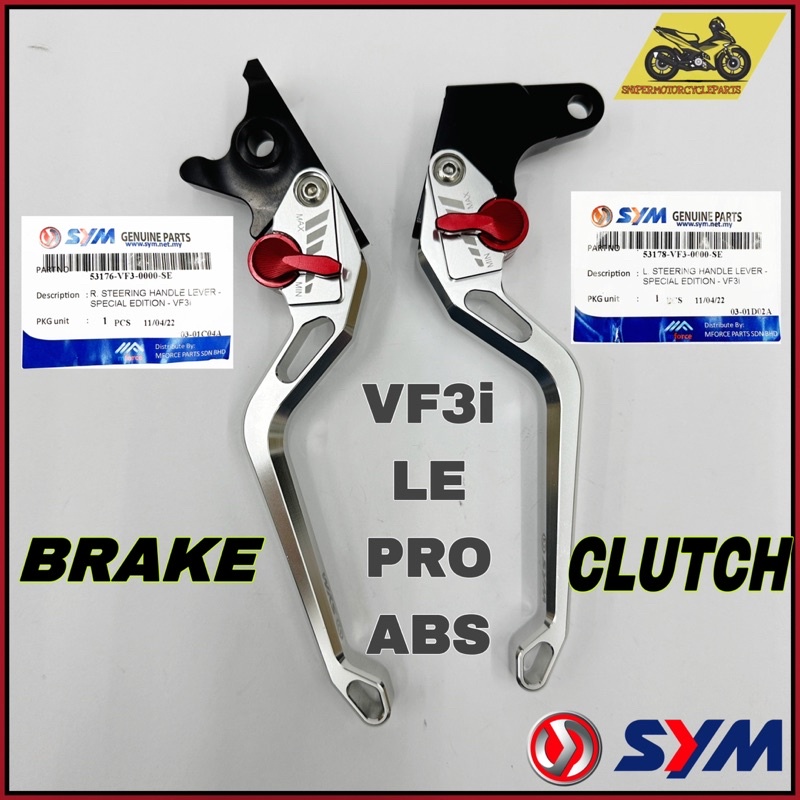 [100% ORI] SYM VF3 VF3i 185 V1 V2 LE PRO SE ABS BRAKE & CLUTH LEVER ...
