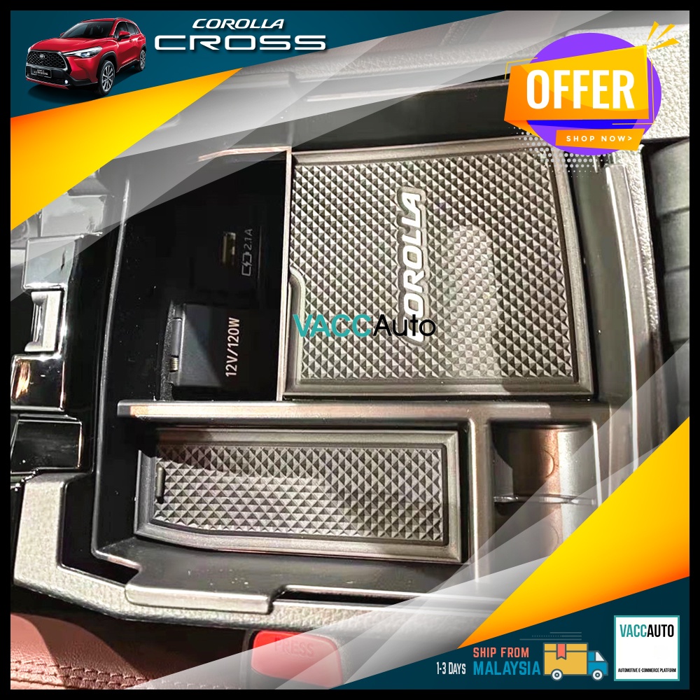 Toyota Corolla Cross 2020 - 2025 Center Console Compartment Coin Box ...
