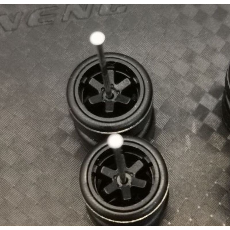 Hotwheels Rubber Tyre TE37 Rim (Black) Tayar Getah | Shopee Malaysia
