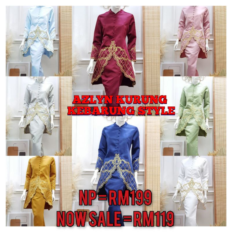 AZLYN KURUNG KEBAYA STYLE | KEBAYA KEBARUNG NIKAH TUNANG KAHWIN ...