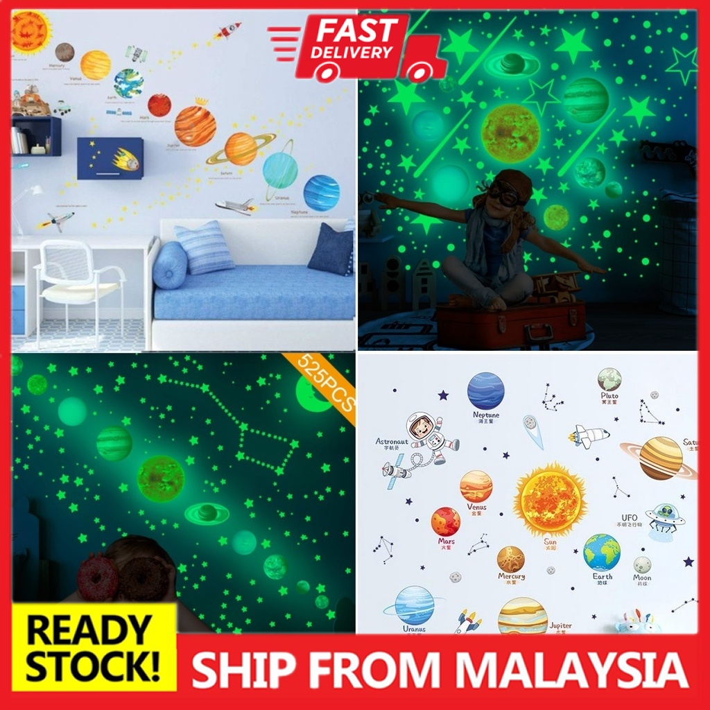[Hot🔥] Space Stickers for Kids Solar Planet System Stickers DIY Outer ...
