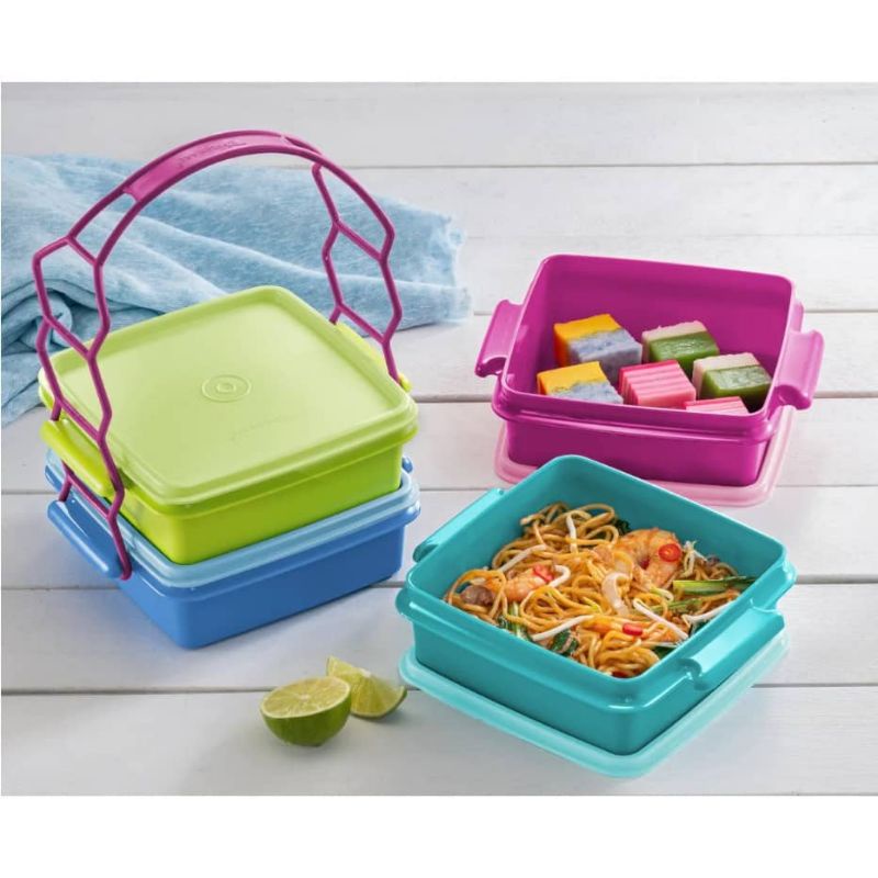 Tupperware Small Goody Box 790ml With Cariolier(4pcs) | Shopee Malaysia