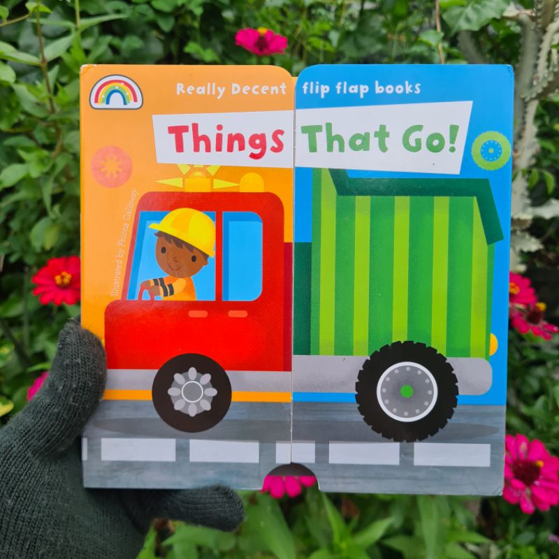 Really DECENT FLIP FLAP BOOKS: THINGS THAT GO! | Shopee Malaysia
