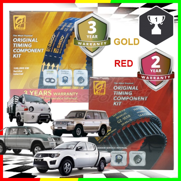 Gaido Timing Belt Set Mitsubishi Triton Lite 2wd Pajero V34 Storm L200