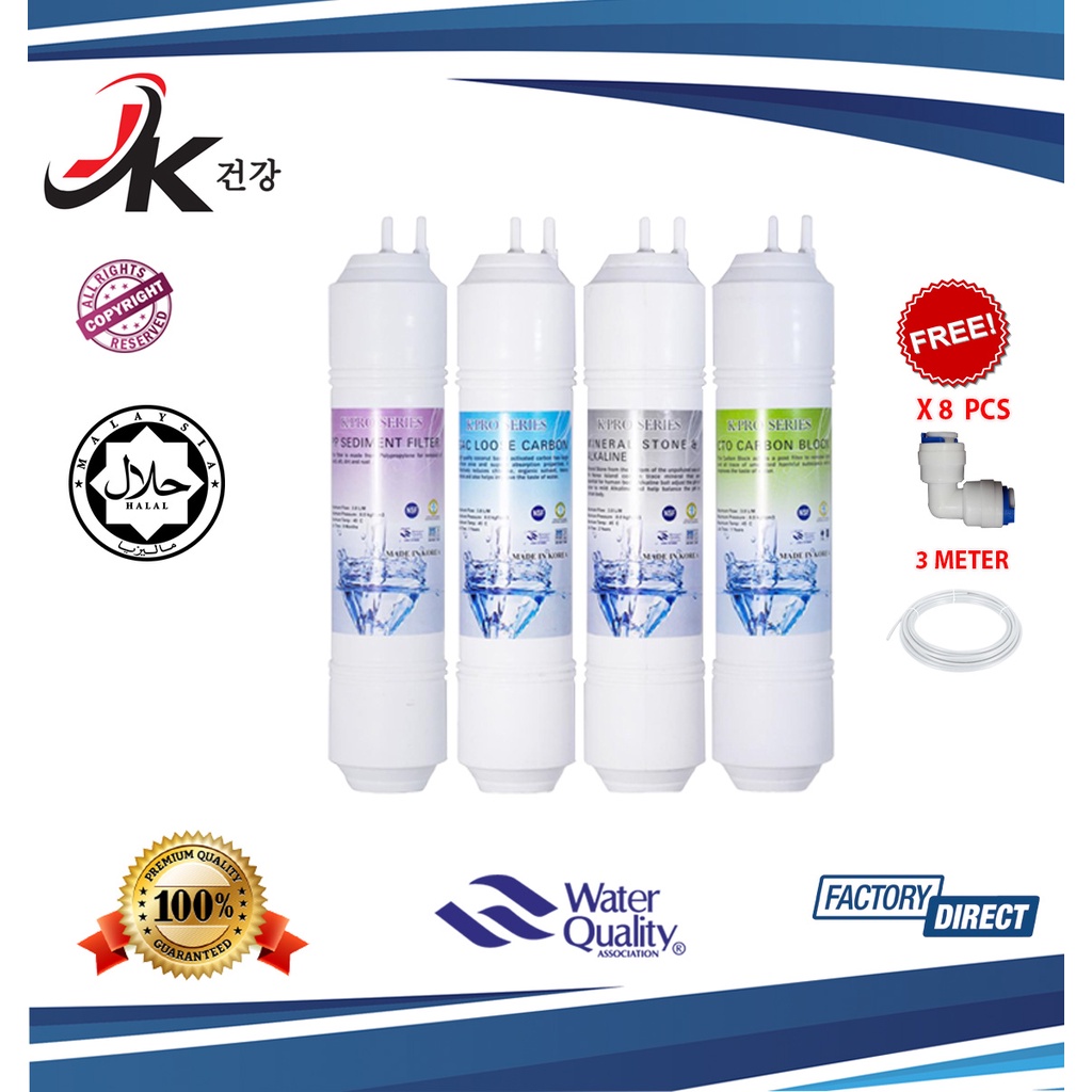 K PRO Alkaline Filter ( Korea ) Halal Filter - 4 pcs - 11" Replacement ...