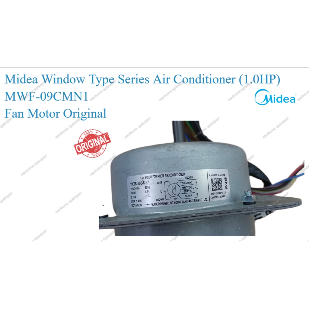 Accessories/Spare Part-MIDEA Window Type Series Air Conditioner (1.0HP ...