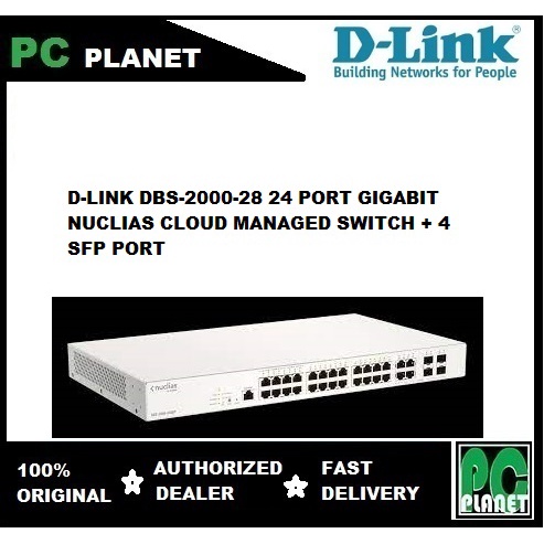 D-LINK DBS-2000-28 / DBS-2000-10MP / DBS-2000-28P 28-Port Nuclias Cloud ...