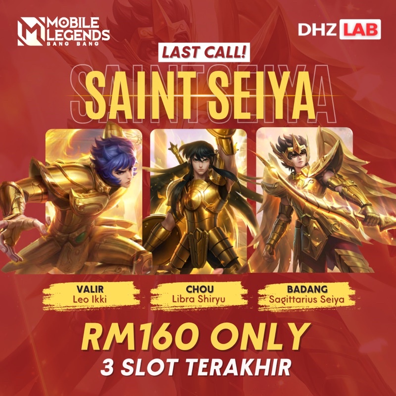 Gift Skin Saint Seiya | Shopee Malaysia