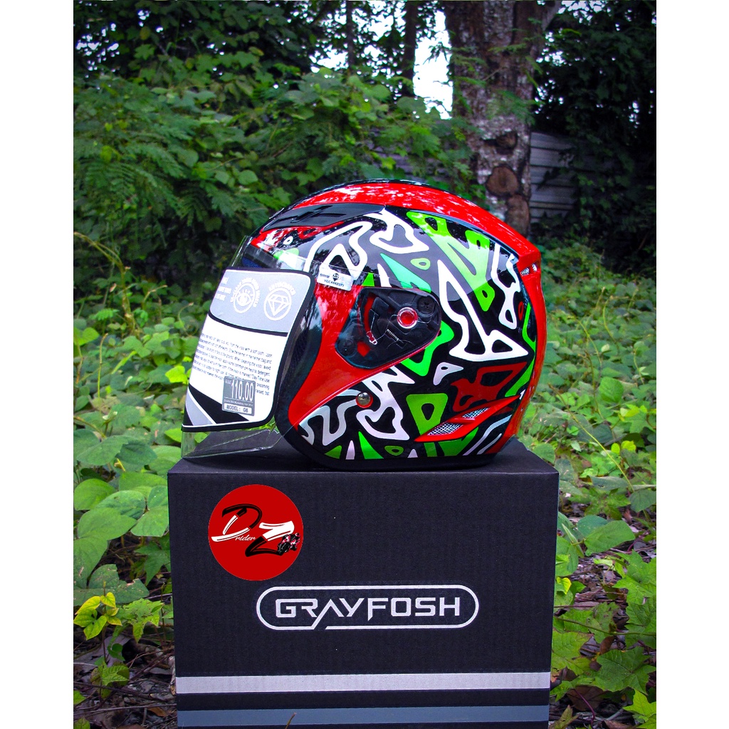 GRAYFOSH G6 KIDS HELMET BUDAK HELMET (UMUR 4-12) VISOR G6 Smoke SIRIM ...