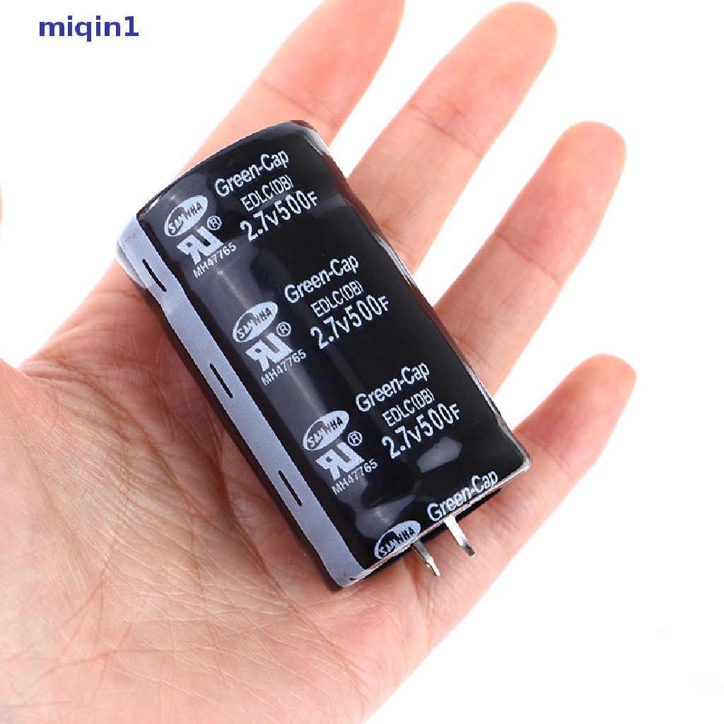 [miqinone] 2.7V 500F 35x60mm Super Farad Capacitor Wide Scope of Application Metal Electrol ...