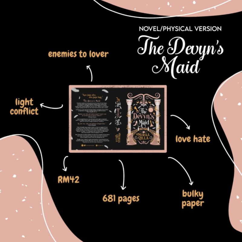[SIGN PENULIS + POSKAD] NEW Novel The Devyn's Maid Nuraa Qilla | Shopee Malaysia