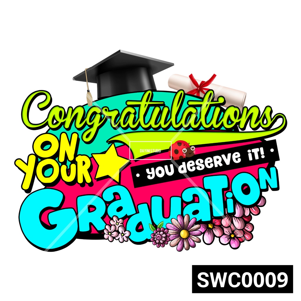 Sticker Wording Convocation Day | Graduation Grad Congratulation ...
