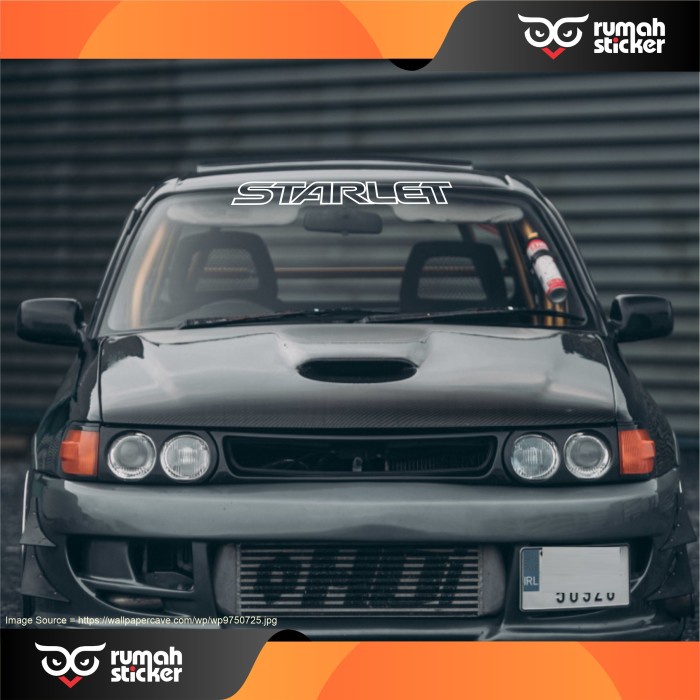TOYOTA STARLET CAPSULE AND BOX CAR BODY GLASS CUTTING STICKER | Shopee ...