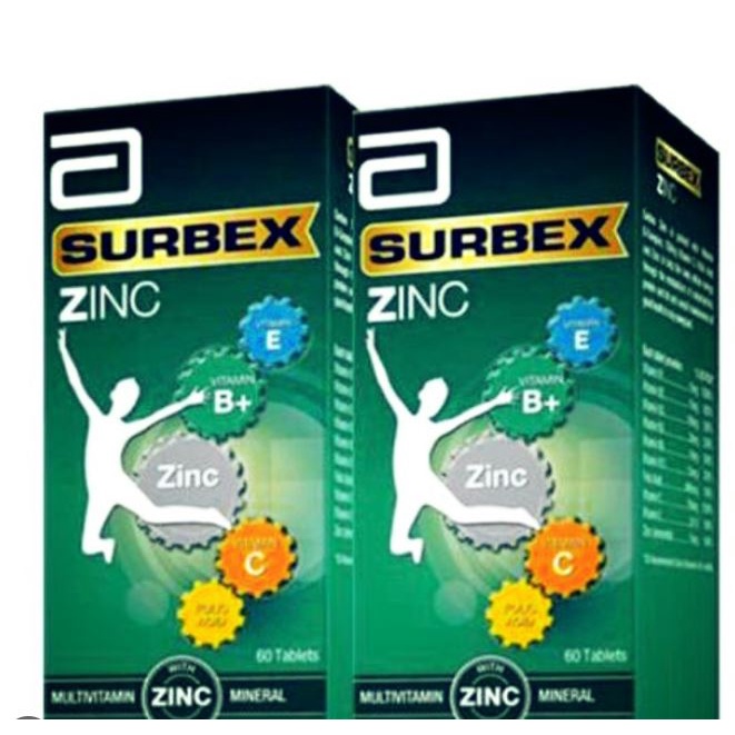SURBEX ZINC (2X60 TABLETS) | Shopee Malaysia