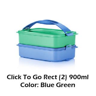 Tupperware Click To Go 900ml (Blue & Green) | Shopee Malaysia