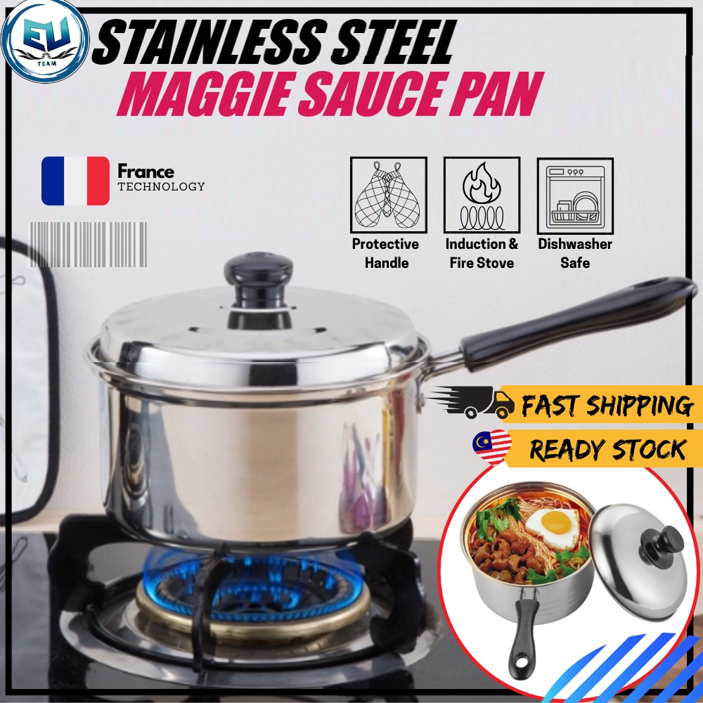 Non stick Stainless Steel Sauce Pan with Lid Pot Sauce Pot Cover ...