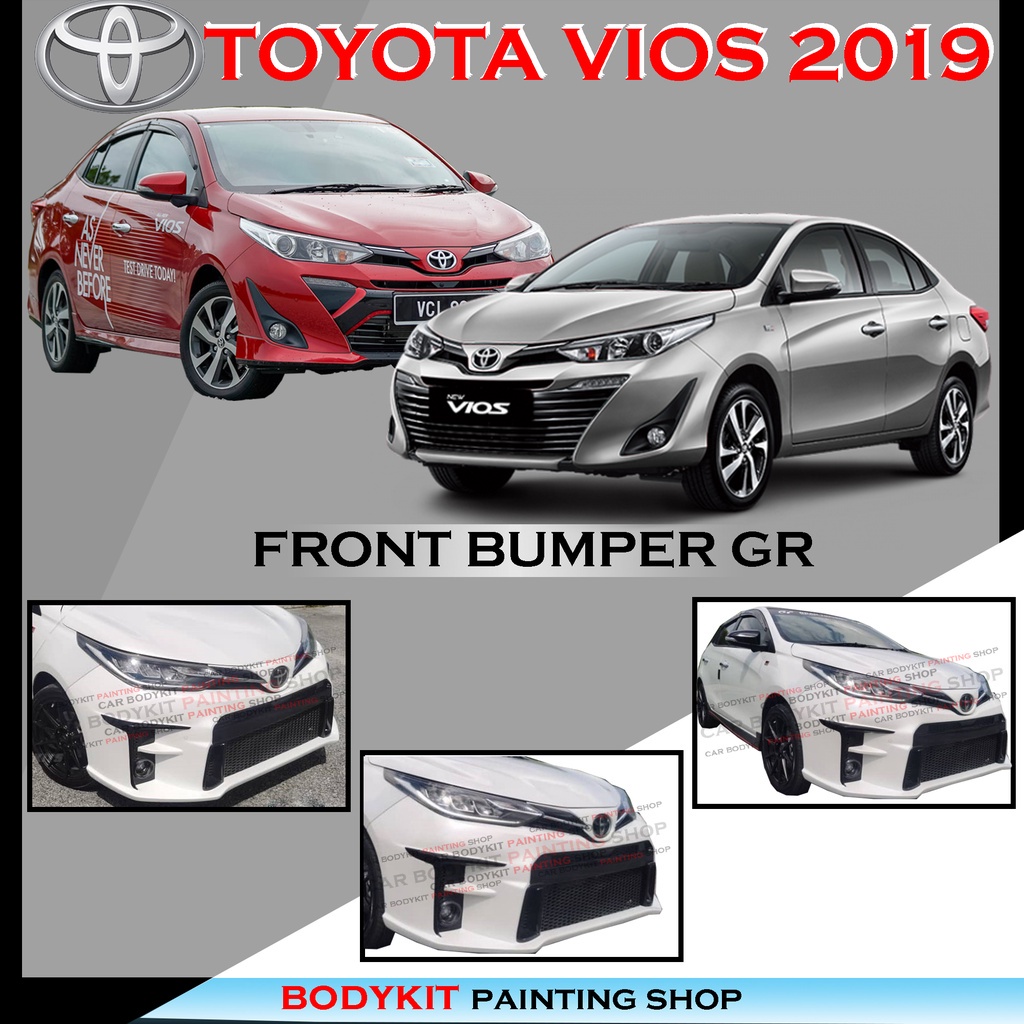 TOYOTA VIOS/YARIS 2019 + GR SPORT STYLE FRONT BUMPER DEPAN -MATERIAL ...