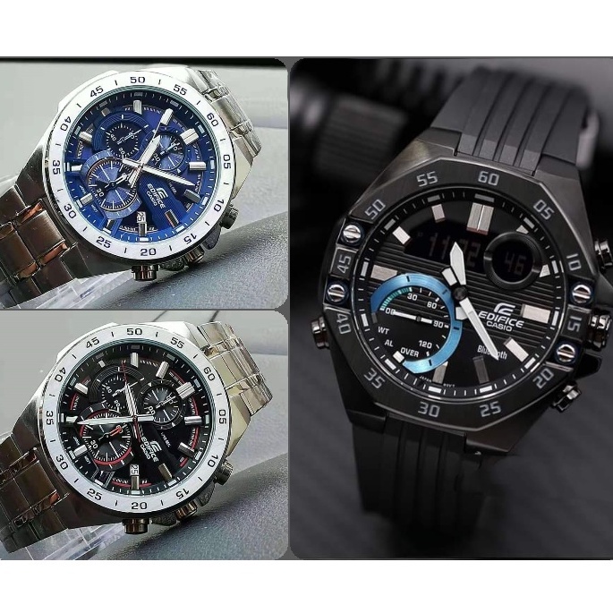 Casio Edifice EFR-556 Chronograph Leather Watch For Men | Shopee Malaysia