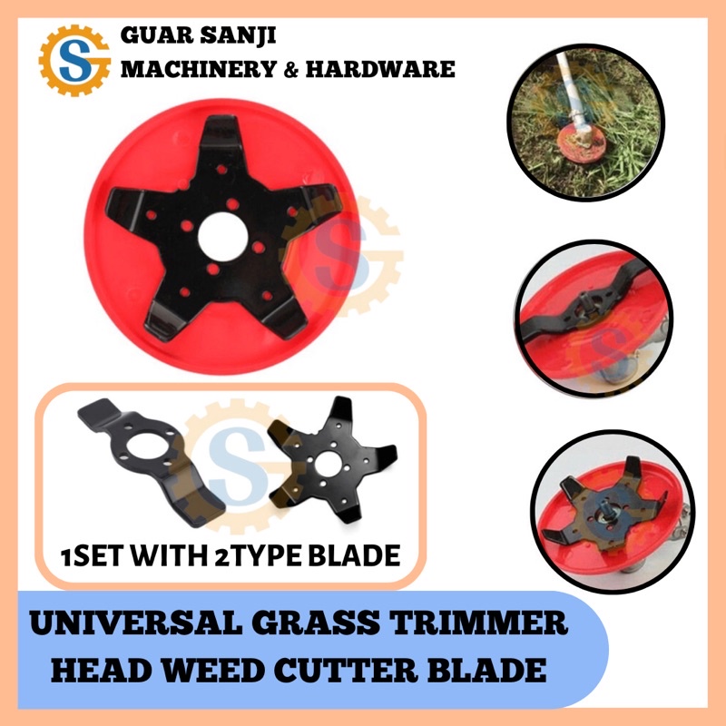 UNIVERSAL GRASS TRIMMER HEAD WEED CUTTER BLADE STEEL HEDGE TRIMMER ...