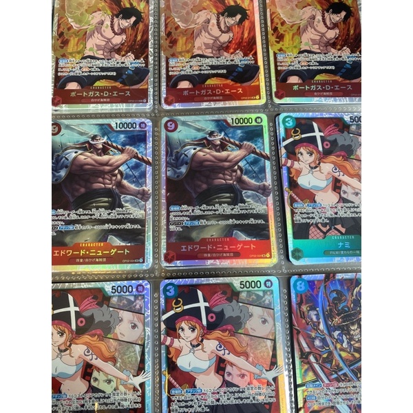 japanese one piece card game OP02 SR ace edward nami oden magellan luffy ivankov borsalino ...