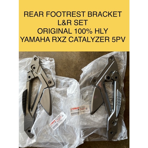 RXZ REAR FOOTREST BRACKET SET ORIGINAL 100% HLY FOR YAMAHA RXZ ...