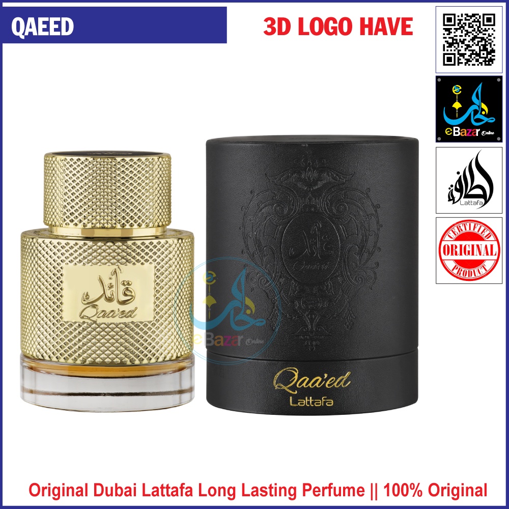 Lattafa Qaaed Premium Arabic Perfume 100ml(ORIGINAL COMES WITH BRAND ...