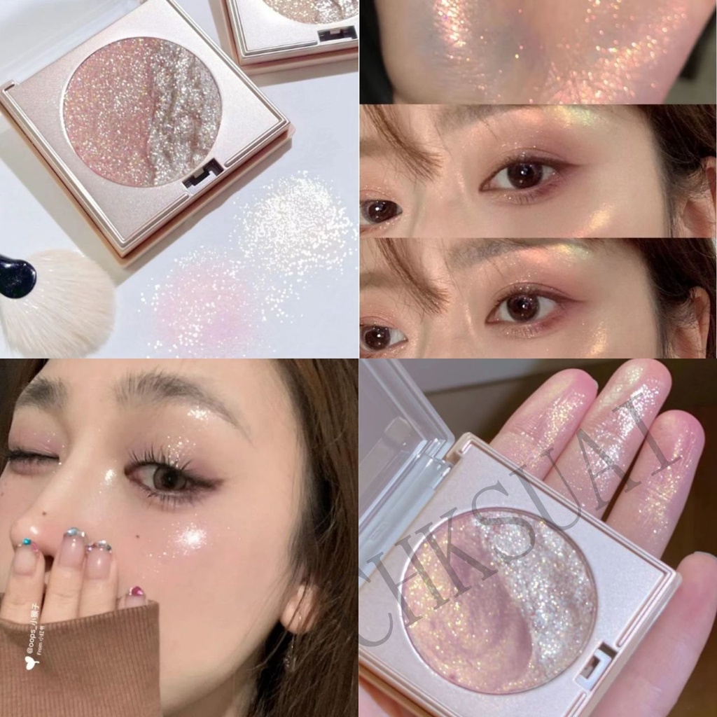 3 In 1 High-gloss Blush Eye Shadow Tray Highlights | Shopee Malaysia