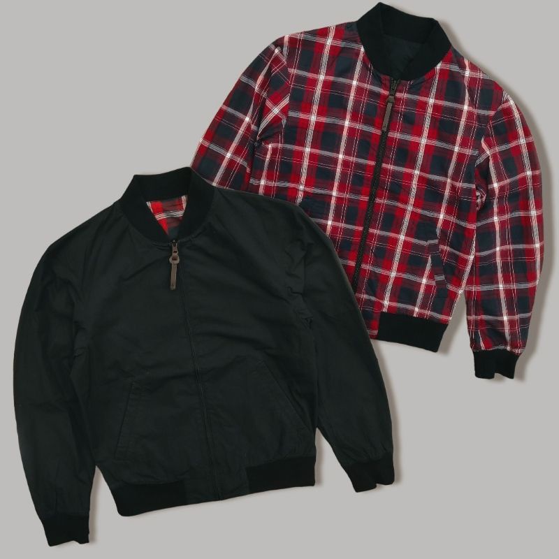 Bomber CASUAL FORMAL HARRINGTON TARTAN MONKEY VINTAGE FLIGHT WORK OUTER ...