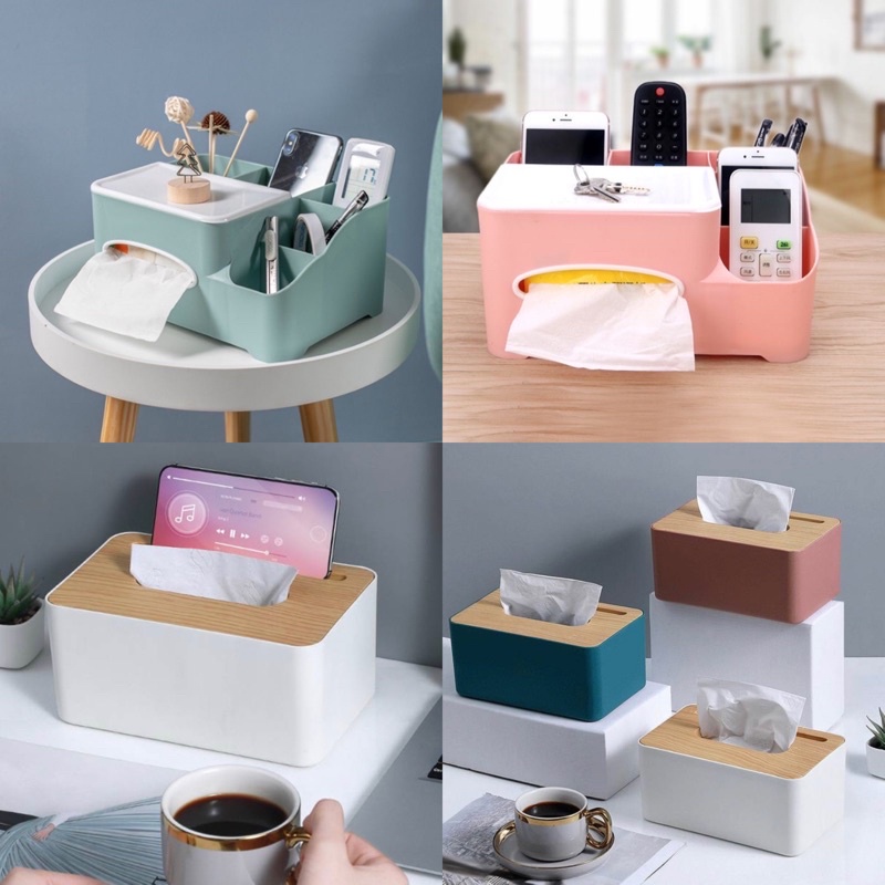 Tissue Storage Box / Makeup Storage Box/ Tissue Holder/ Bekas Mekap ...