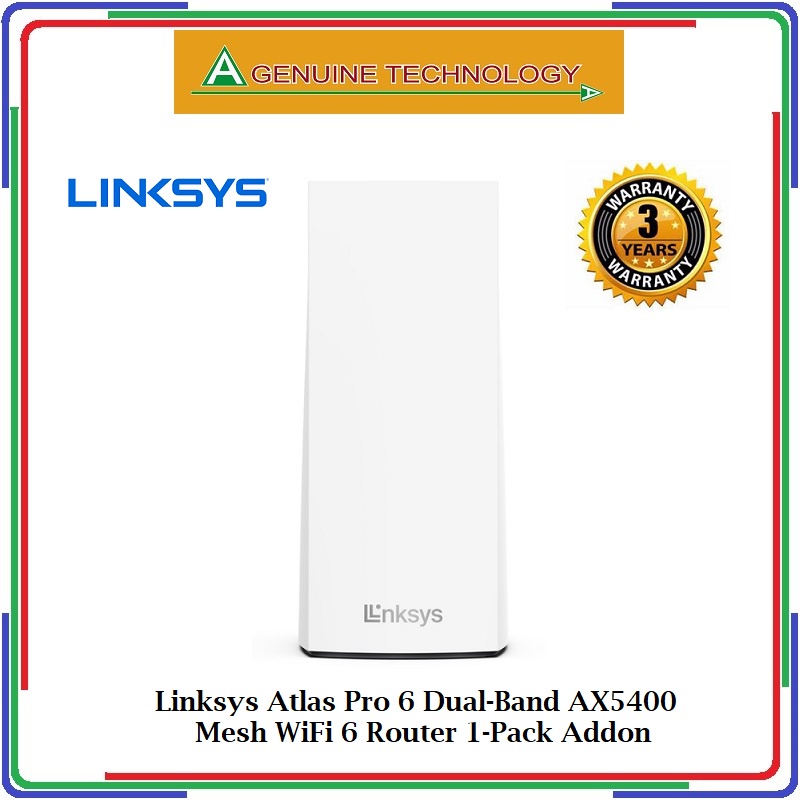 Linksys Atlas Pro 6 MX5501 Dual-Band AX5400 Mesh WiFi 6 Router 1-Pack Addon | Shopee Malaysia