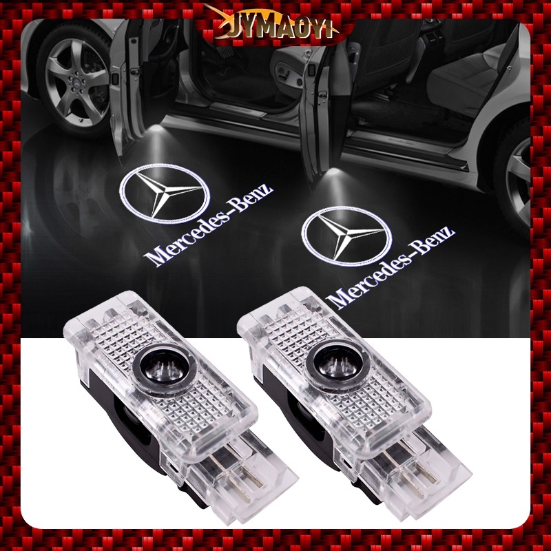 ZR FOR 2/4Pcs LED Car Door Logo Projection Light Welcome Lamps ...