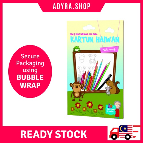 Buku Seni & Kraf Bersama Kak Emila Kraf Alam Kartun Haiwan Belajar ...