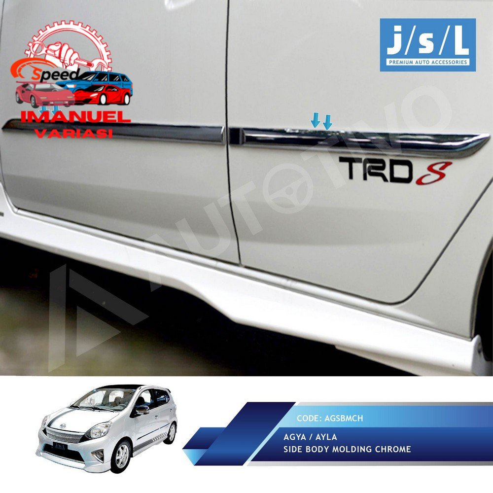 Toyota Agya List Car Side Body / Side Body Molding | Shopee Malaysia