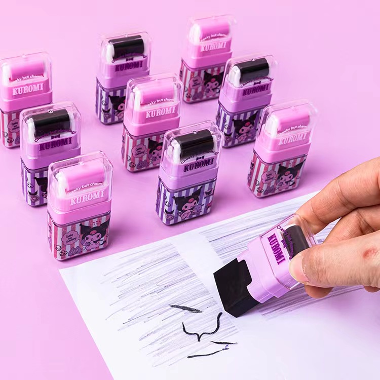 1Pcs Sanrio Kawaii Cartoon Roller Colorful Rectangle Erasers Lovely ...