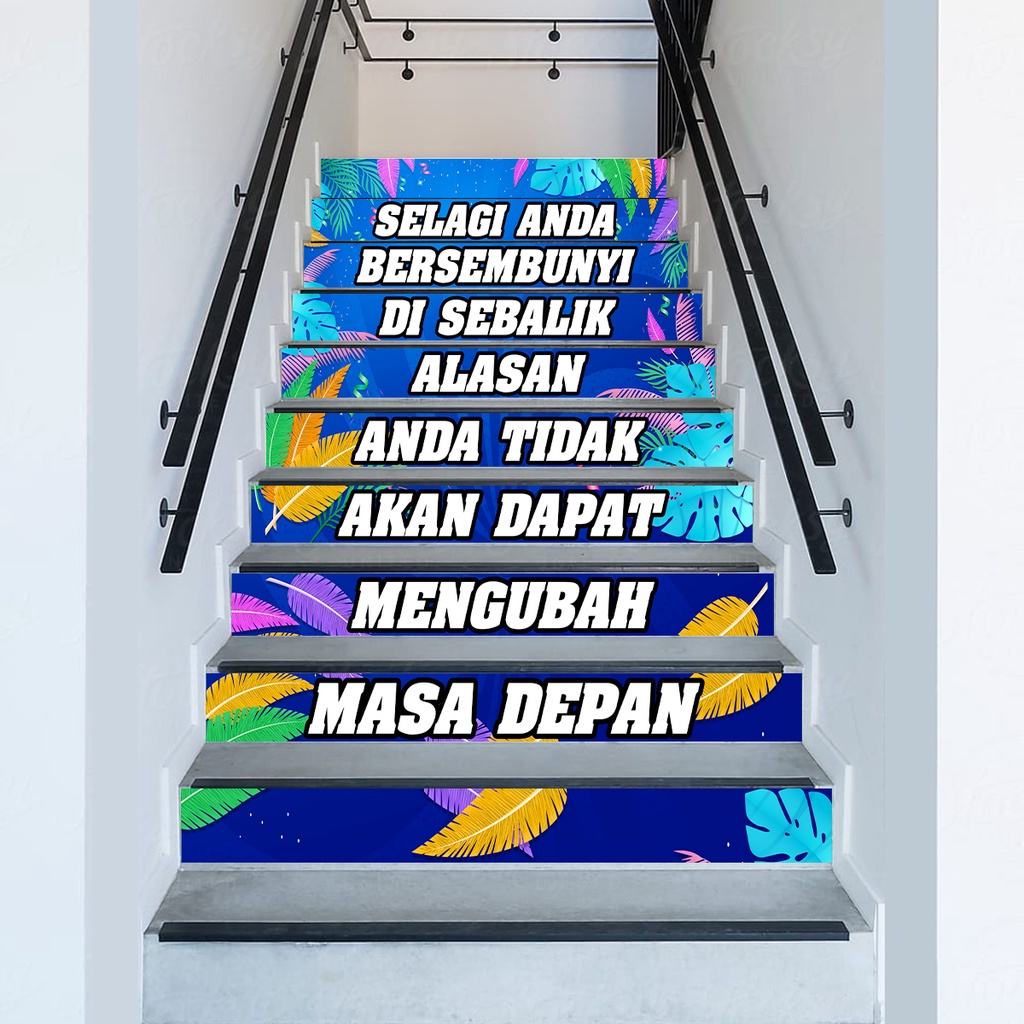 SET KECERIAAN SEKOLAH Banner Tangga Ayat Motivasi (saiz 48x5.5 inch & 60x6 inch ) | Shopee Malaysia