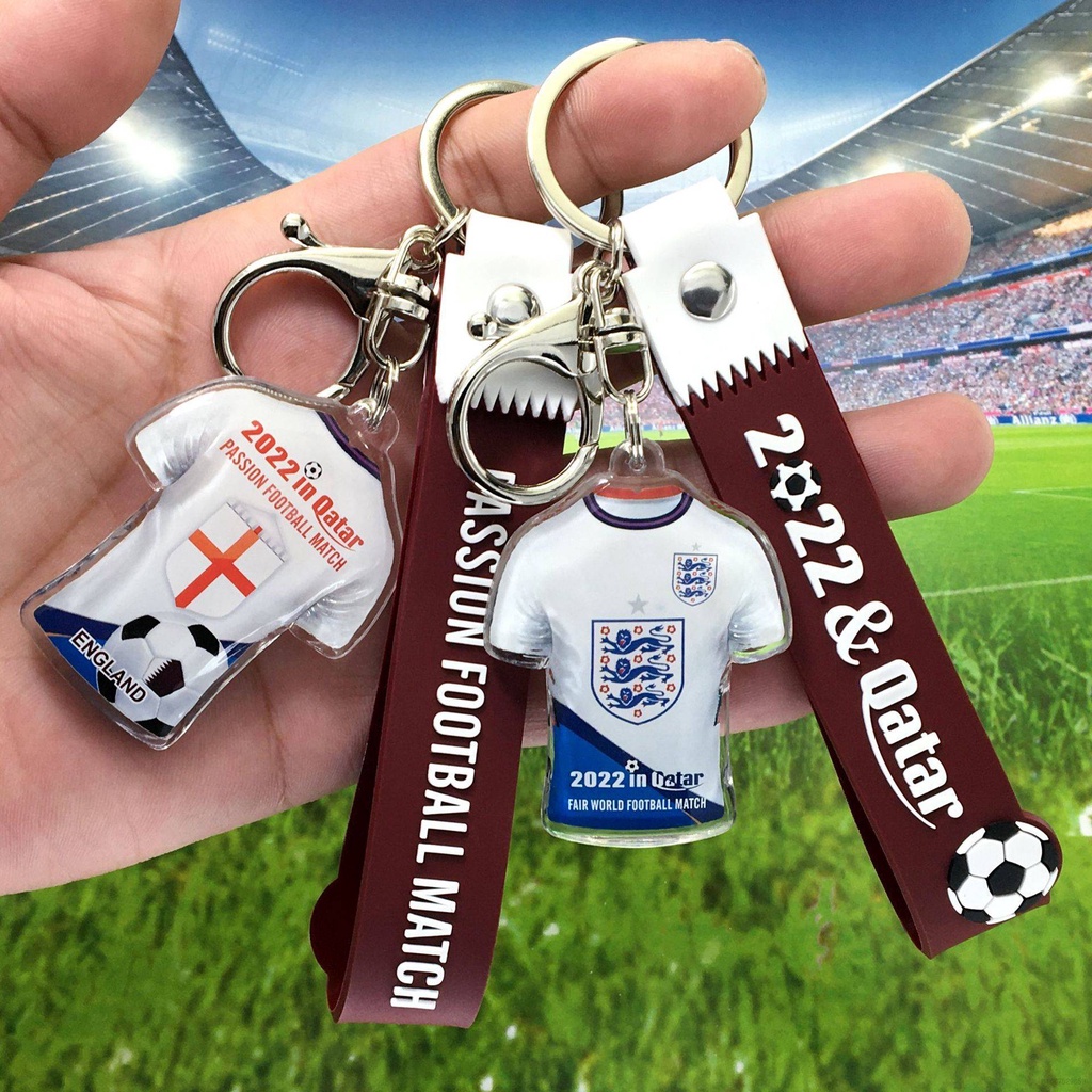 Cute FIFA World Cup Qatar 2022 Top 32soccer jersey keychain souvenir ...