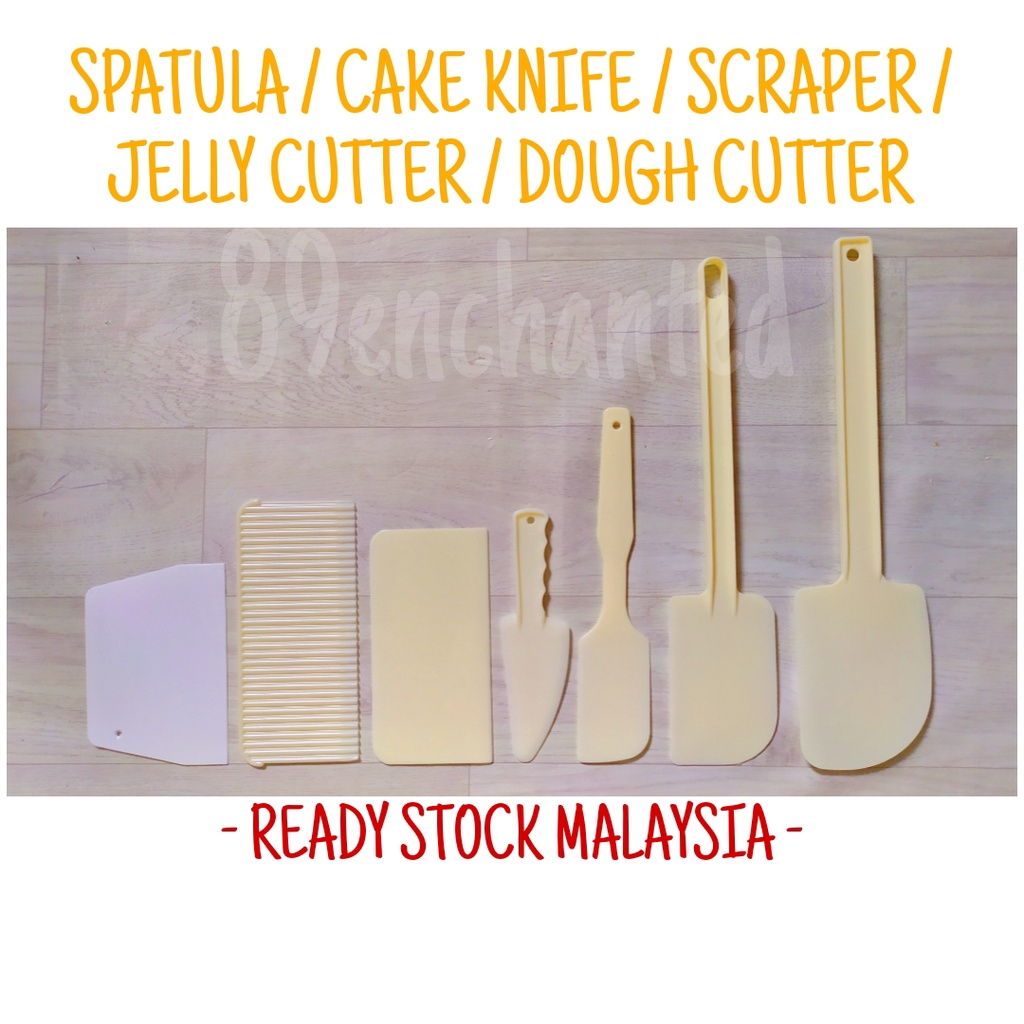 Plastic Cake Spatula / Jelly Cutter / Cake Knife / Scraper / Dough ...