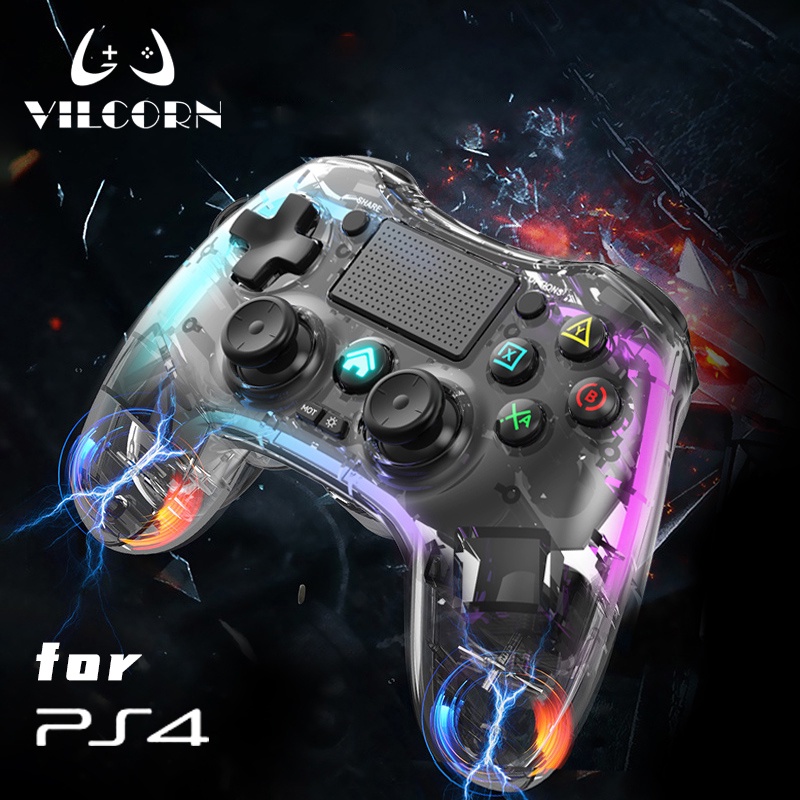 Wireless BT RGB Game Controller Vibration Elite Remote Control Joystick ...