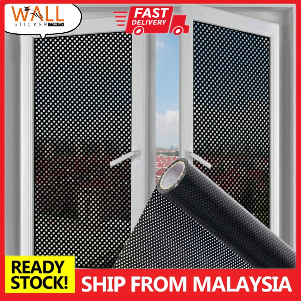 Black Mesh Glass Film Dot Office Background Privacy Film Window ...