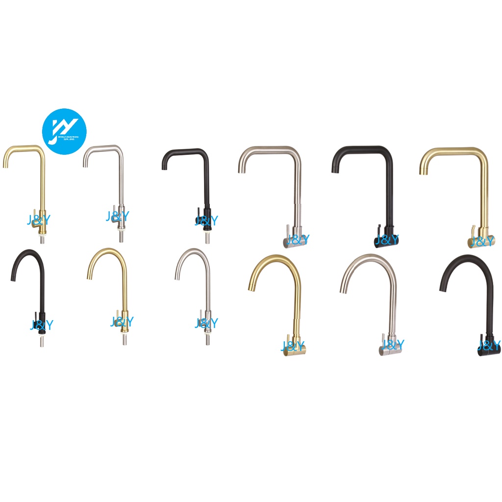 Kitchen Bigger Size Faucet Pillar And Wall Sink Water Tap SUS 304 ...